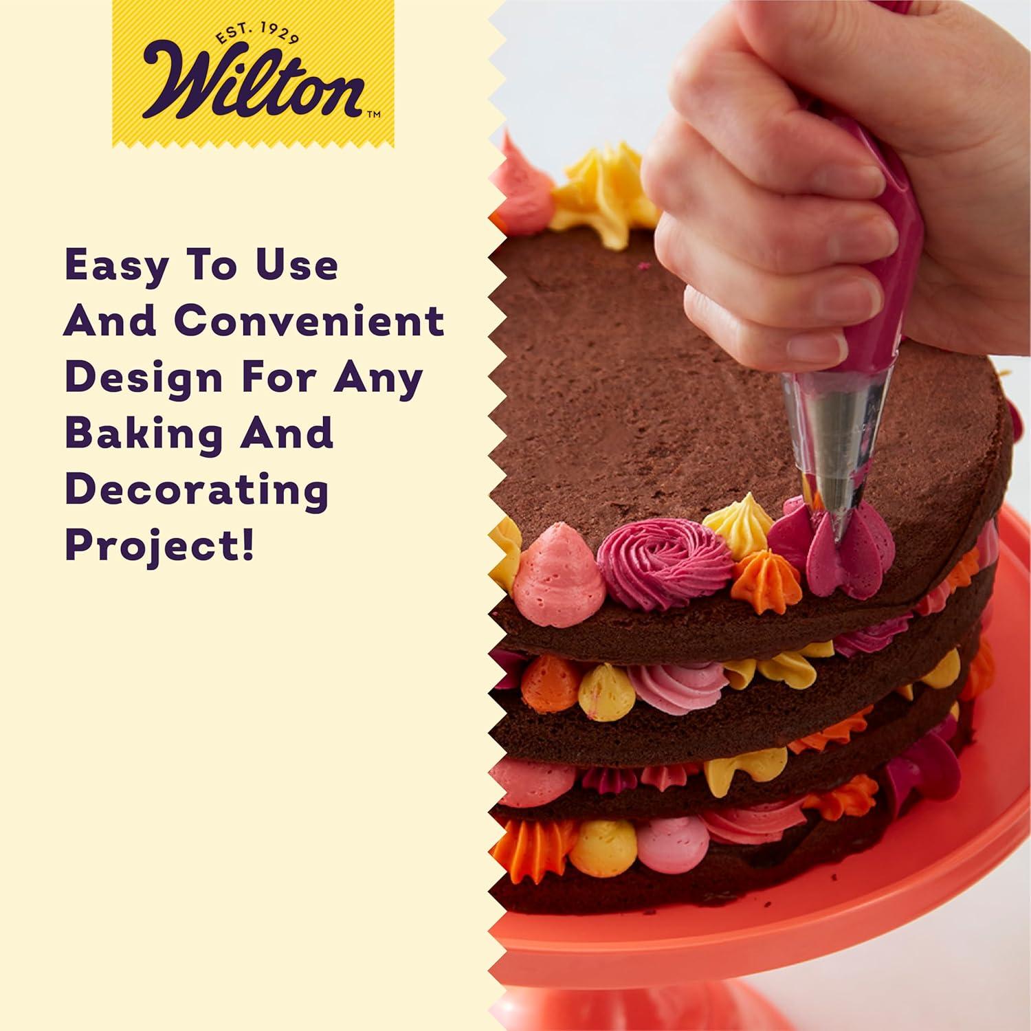 Wilton Master Cake Decorating Piping Tips Variety Set, Stainless Steel ...